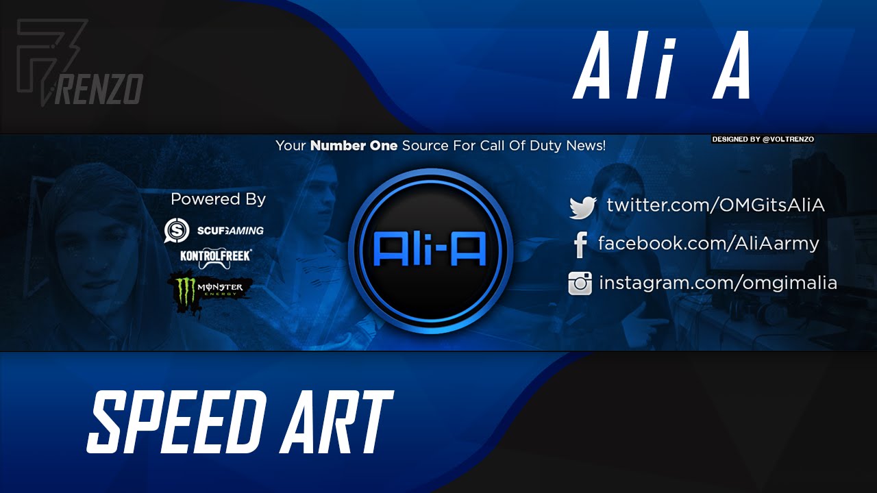 Ali A YouTube background ~ Speed Art - YouTube
