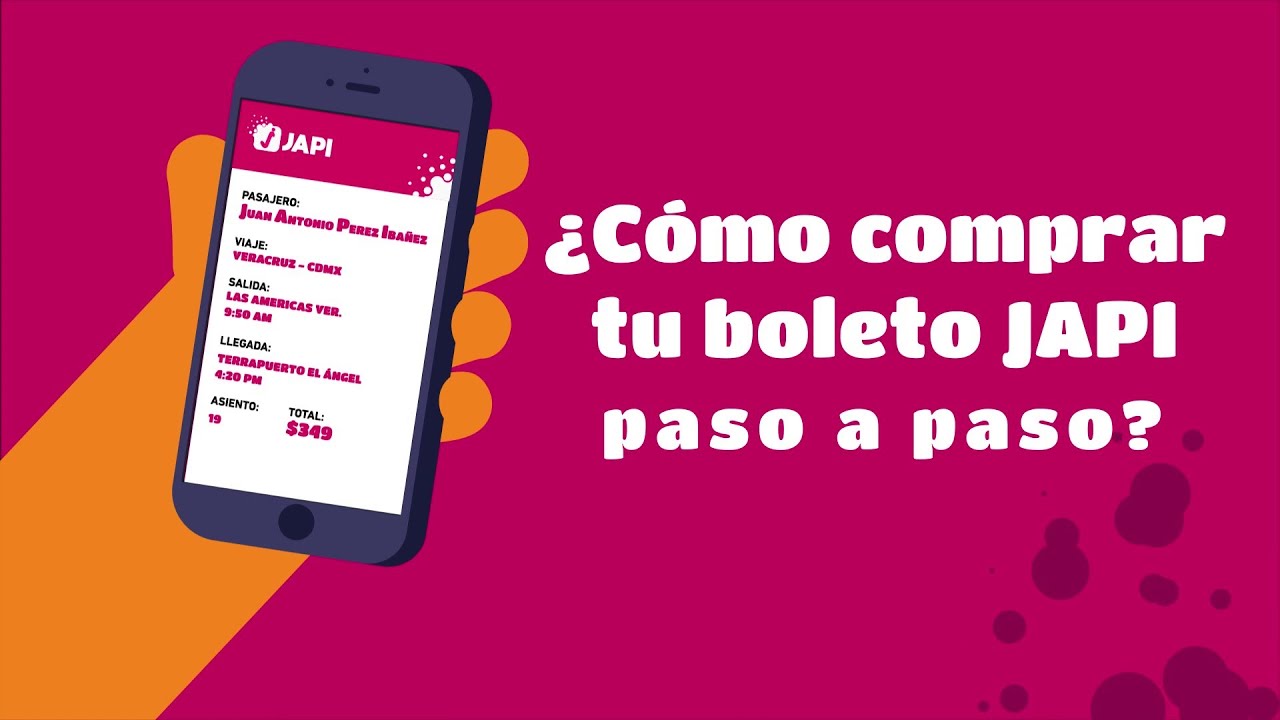 Comprar tu boleto en JAPI es bien fácil. - YouTube