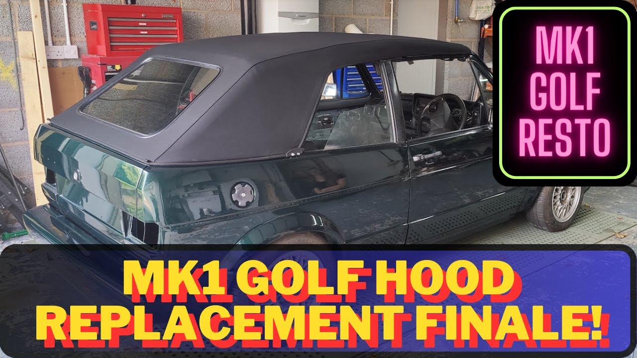 VW golf Mk1 Hood replacement pt2 Finale - YouTube