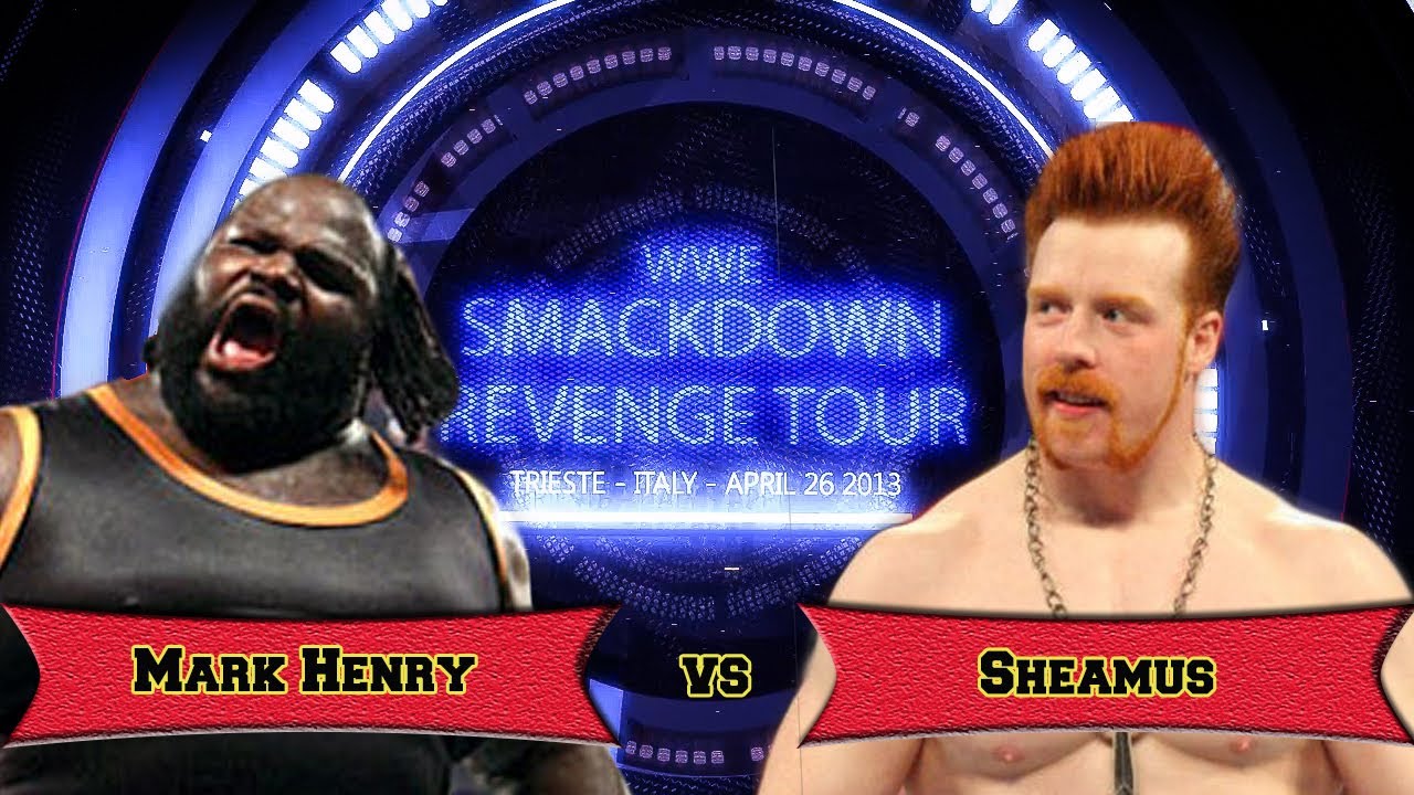 WWE Mark Henry vs Sheamus entrance - Trieste 2013 Italy Wrestlemania ...