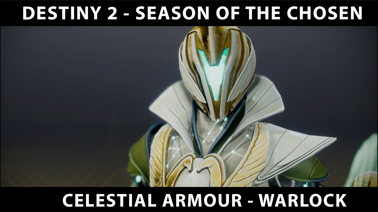 Destiny 2: Season of the Chosen - Celestial Warlock. Armour Set. - YouTube
