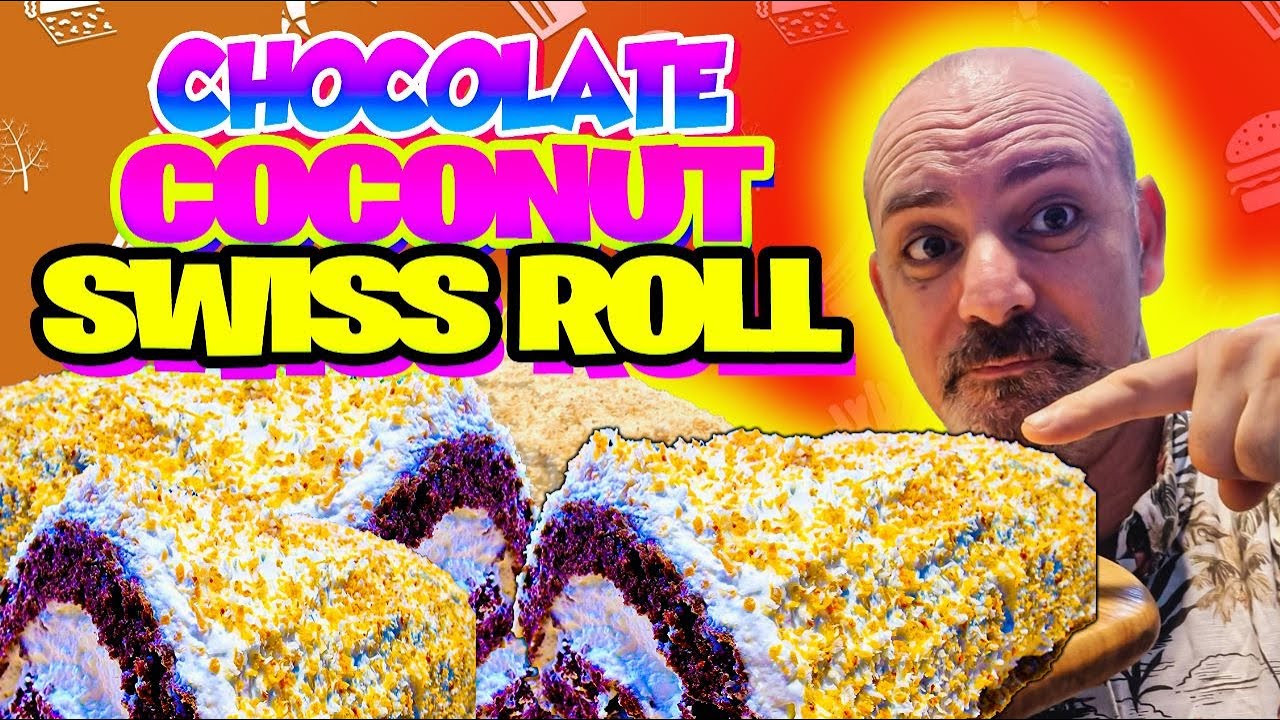 Double Chocolate Coconut Swiss roll recipe - How To Cook chocolate ...