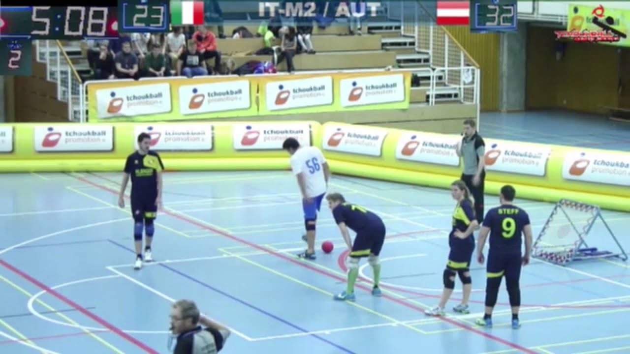 Tchoukball Geneva Indoors 19dec2015 - Nations Cup semi-final - Italy Men 2-Austria - YouTube