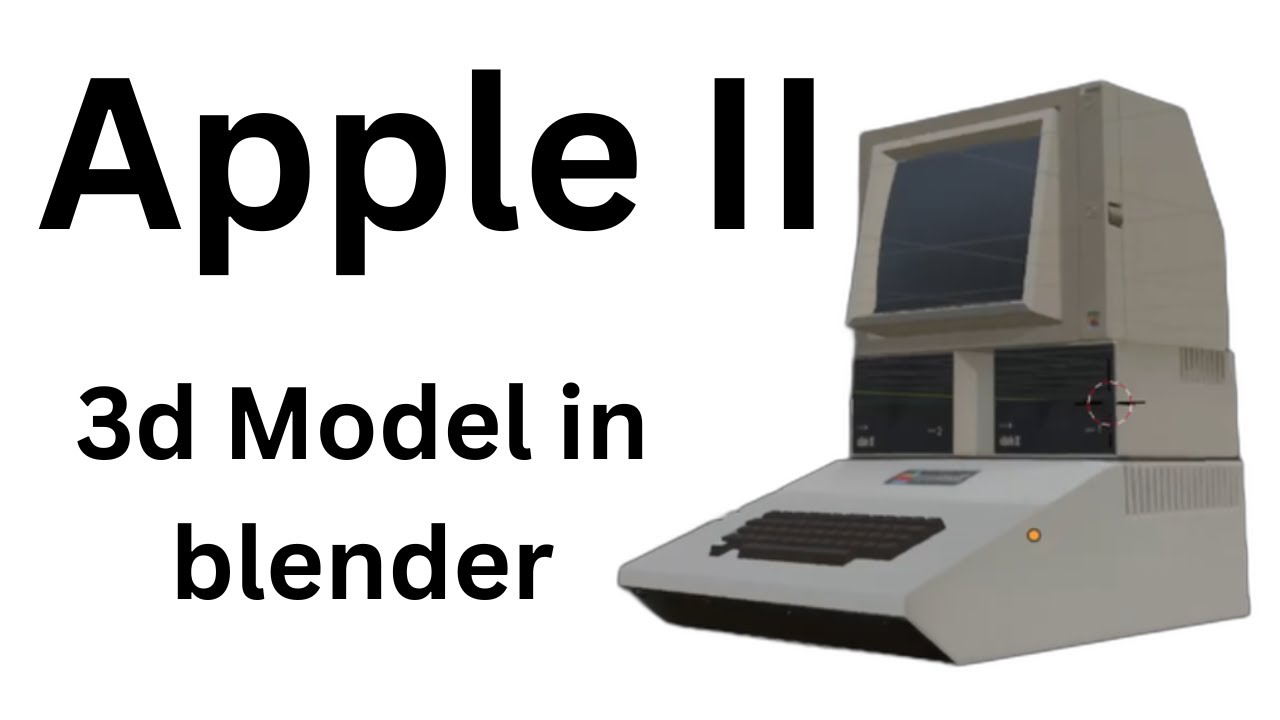 How I Made a Low Poly @Apple II Model in @BlenderOfficial – 45-Minute # ...