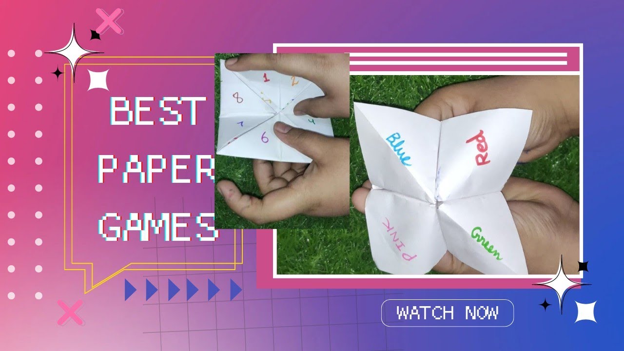 Play Paper Game At Home| Best Paper Fortune Teller|How to make Easy ...