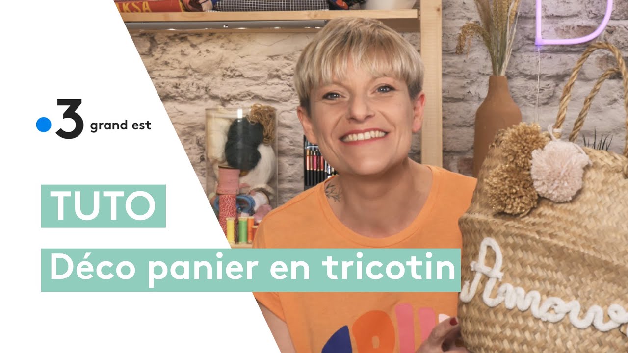 Tuto tricotin : comment écrire sur un panier avec de la laine tressée ...