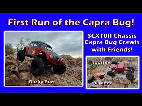 First Run of the Capra Bug! SCX10II Chassis Capra Bug Crawls with ...