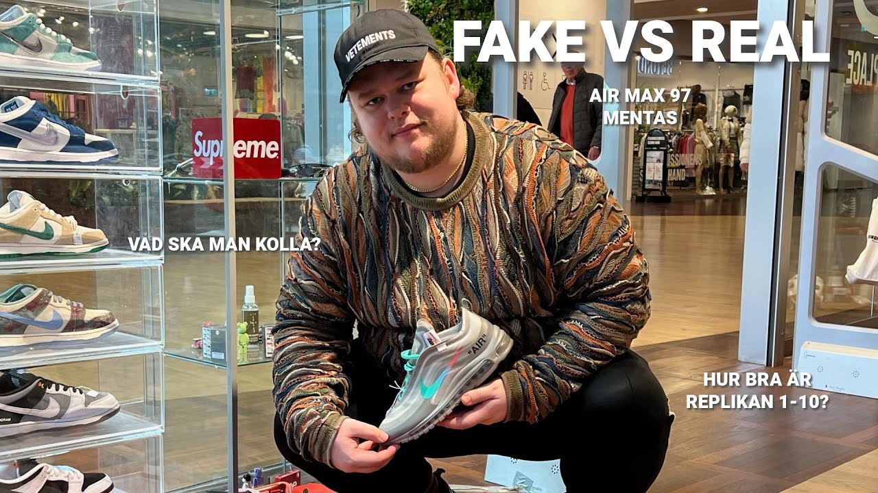 Secondplace - Fake vs Real - Nike Air 97 Mentas - YouTube