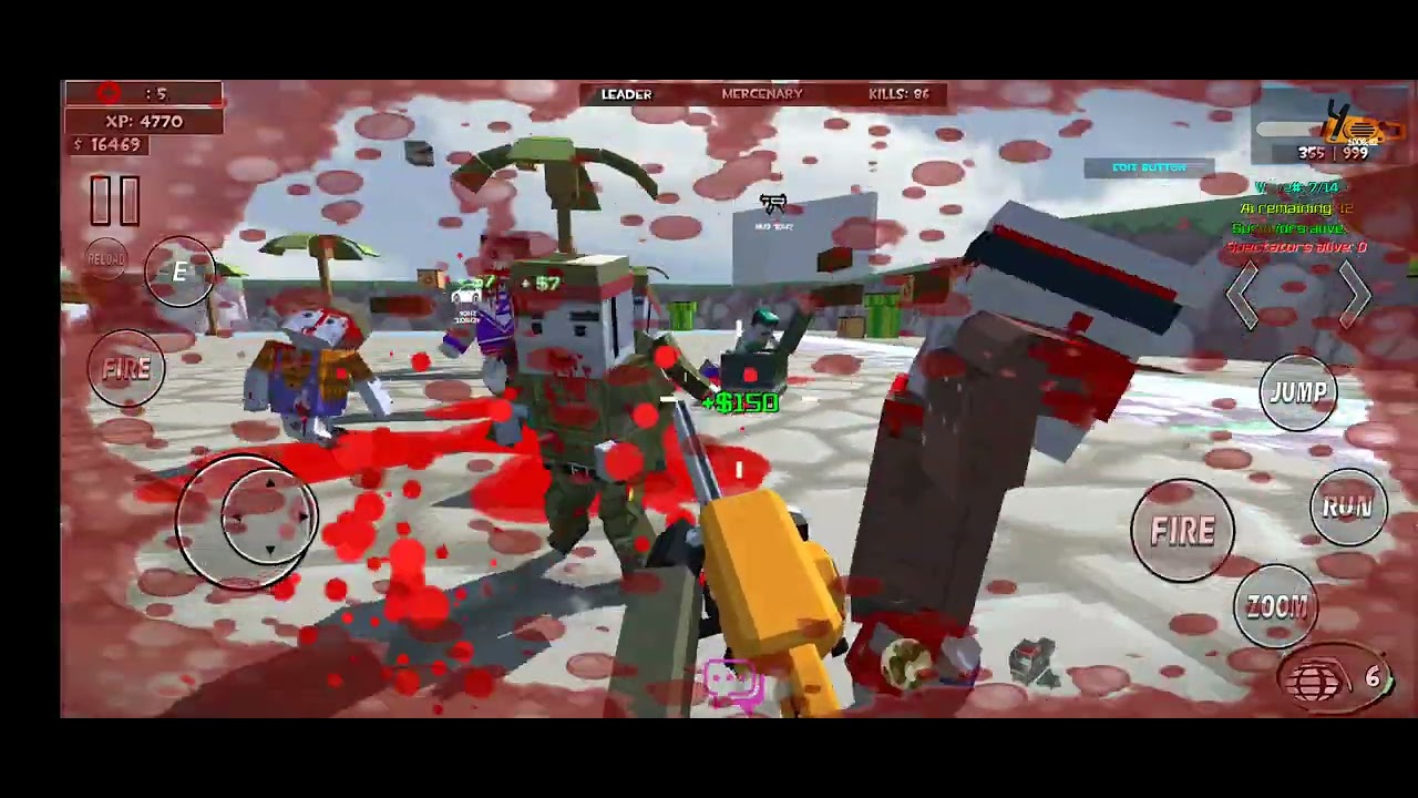 Blocky Zombie And Vehicle Shooting New Update. - YouTube