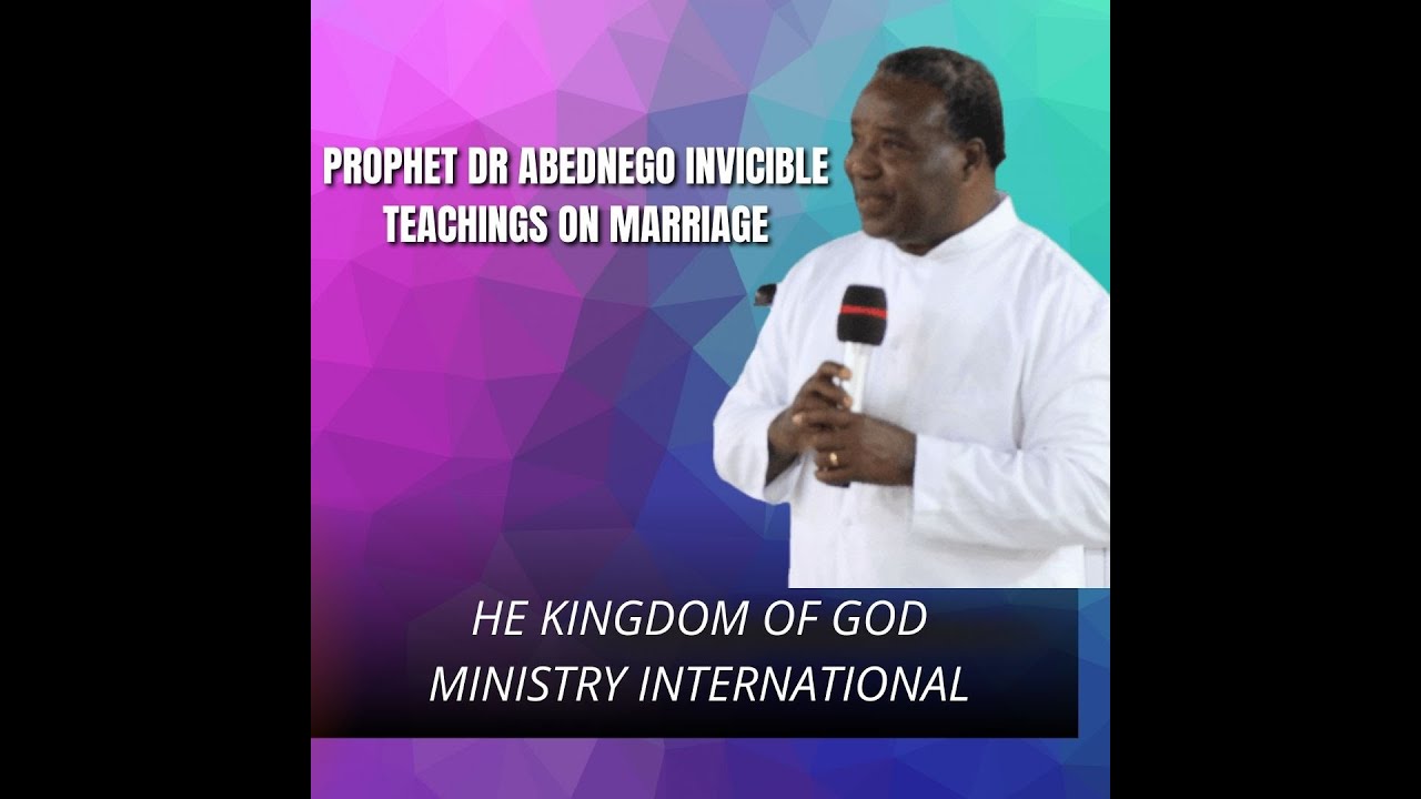 Prophet Dr Abednego Invincible Teaching On Marriage - YouTube