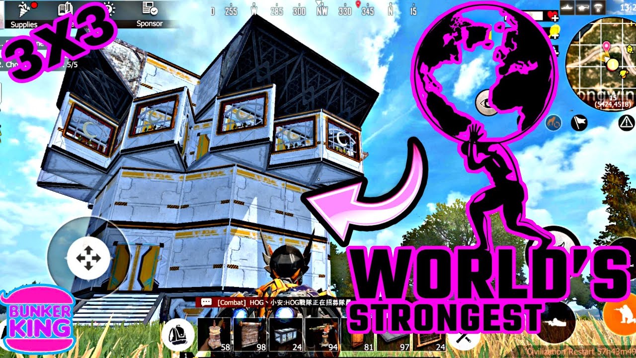 BEST 3x3 Bunker Base Design • Last Day Rules Survival • Last Island Of ...