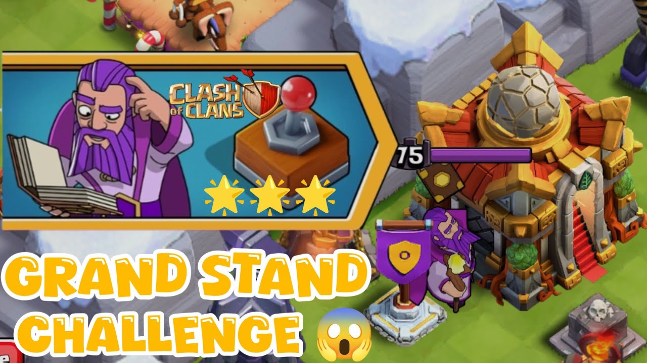 "🔥 How to Get 3⭐ in NEW Grand Stand Challenge 🎯 | Clash of Clans 🏰⚡" # ...