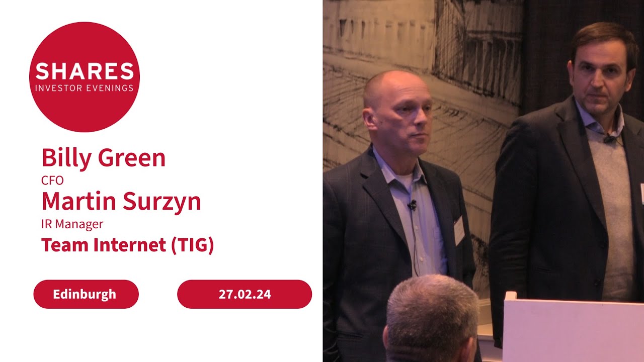 Team Internet Group plc (AIM : TIG) - Billy Green, CFO & Martin Surzyn ...