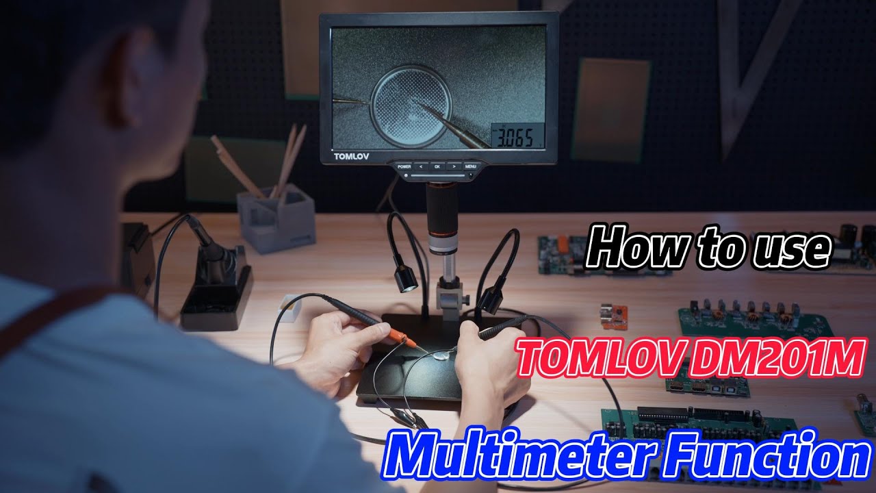 How To Use The Scope Multimeter Function - TOMLOV DM201M Soldering ...