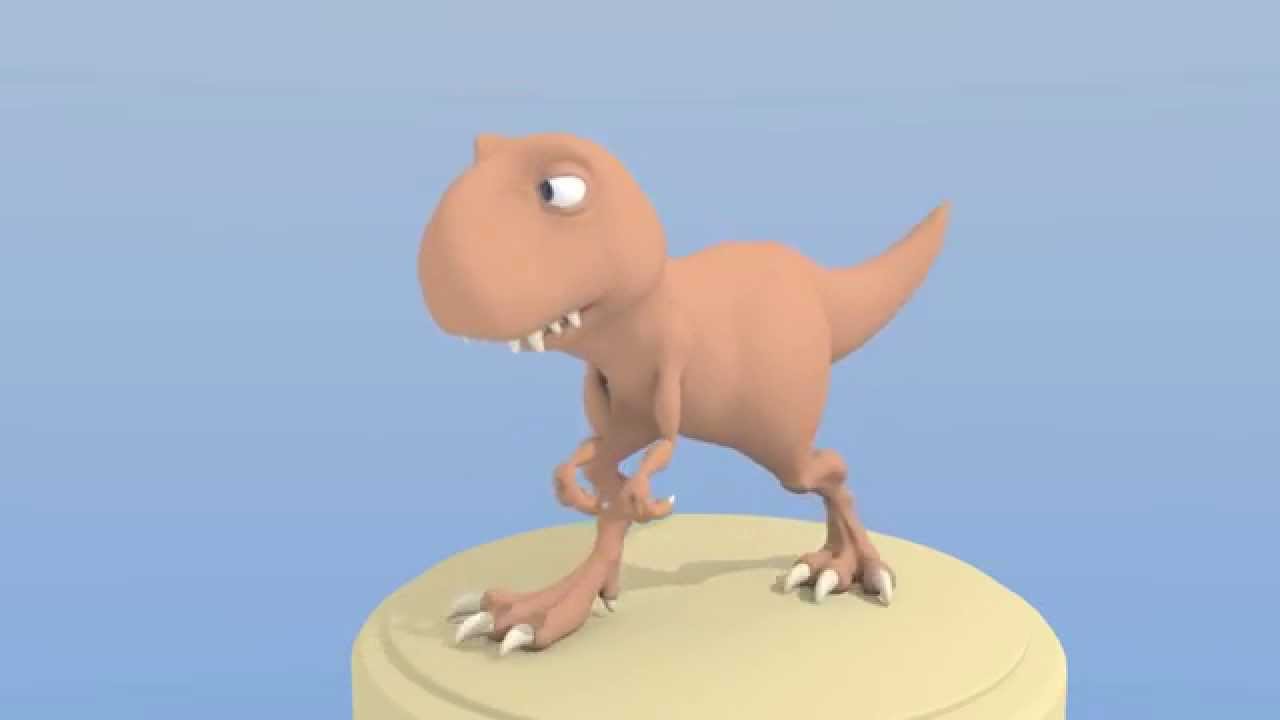 Dinosaur Walk Cycle - YouTube
