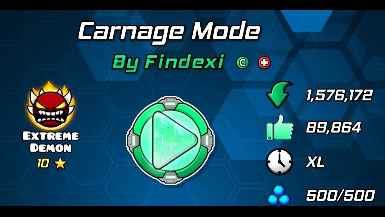 Carnage Mode by Findexi 100% (Clicks) - YouTube