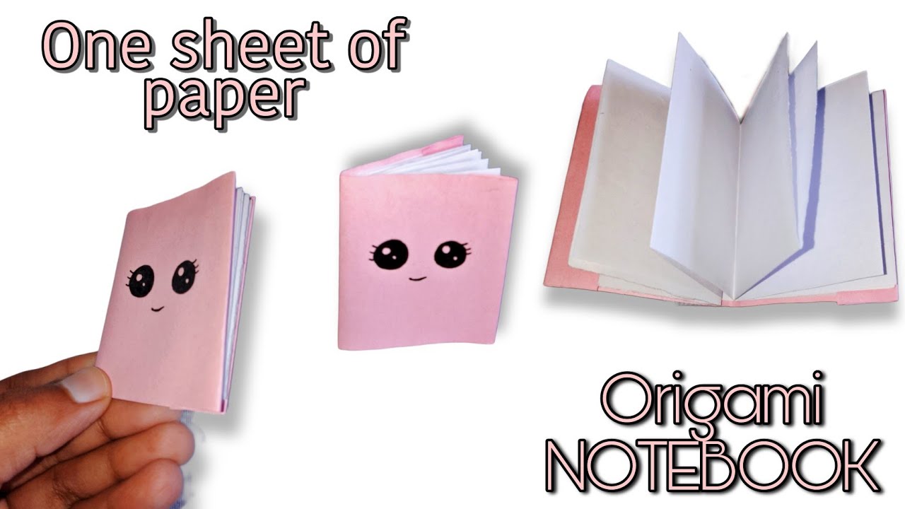 Diy mini notebooks one sheet of paper /How to make mini notebooks - YouTube