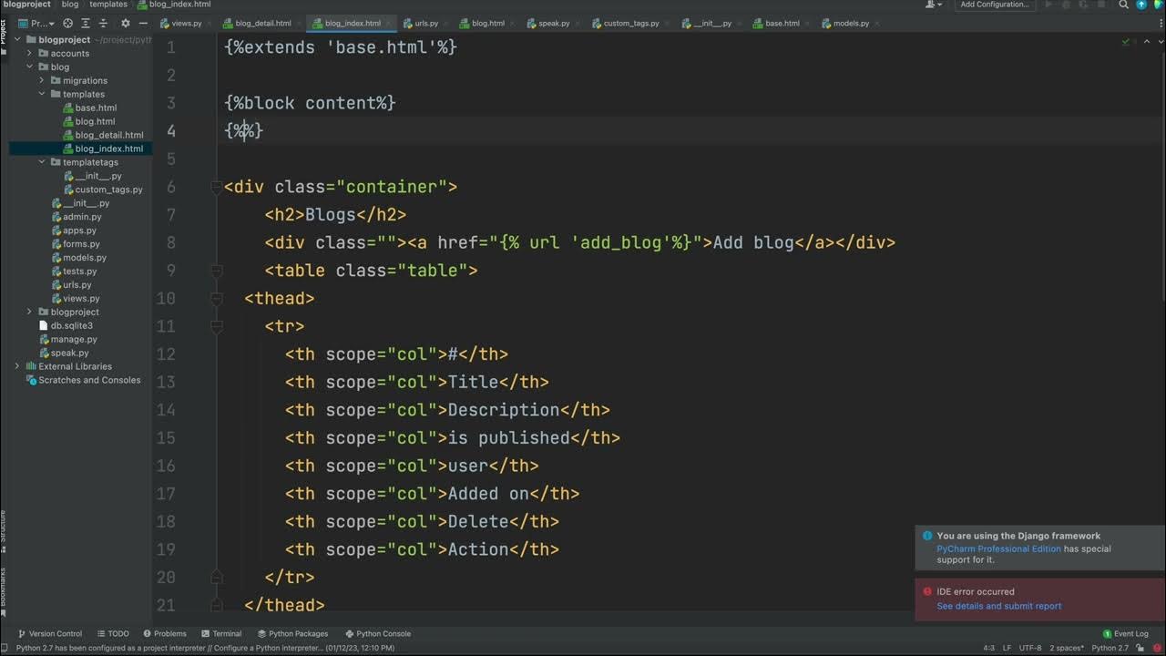 pass entrypt arg in url using django | learn custom tags and filter in django | python | django ...