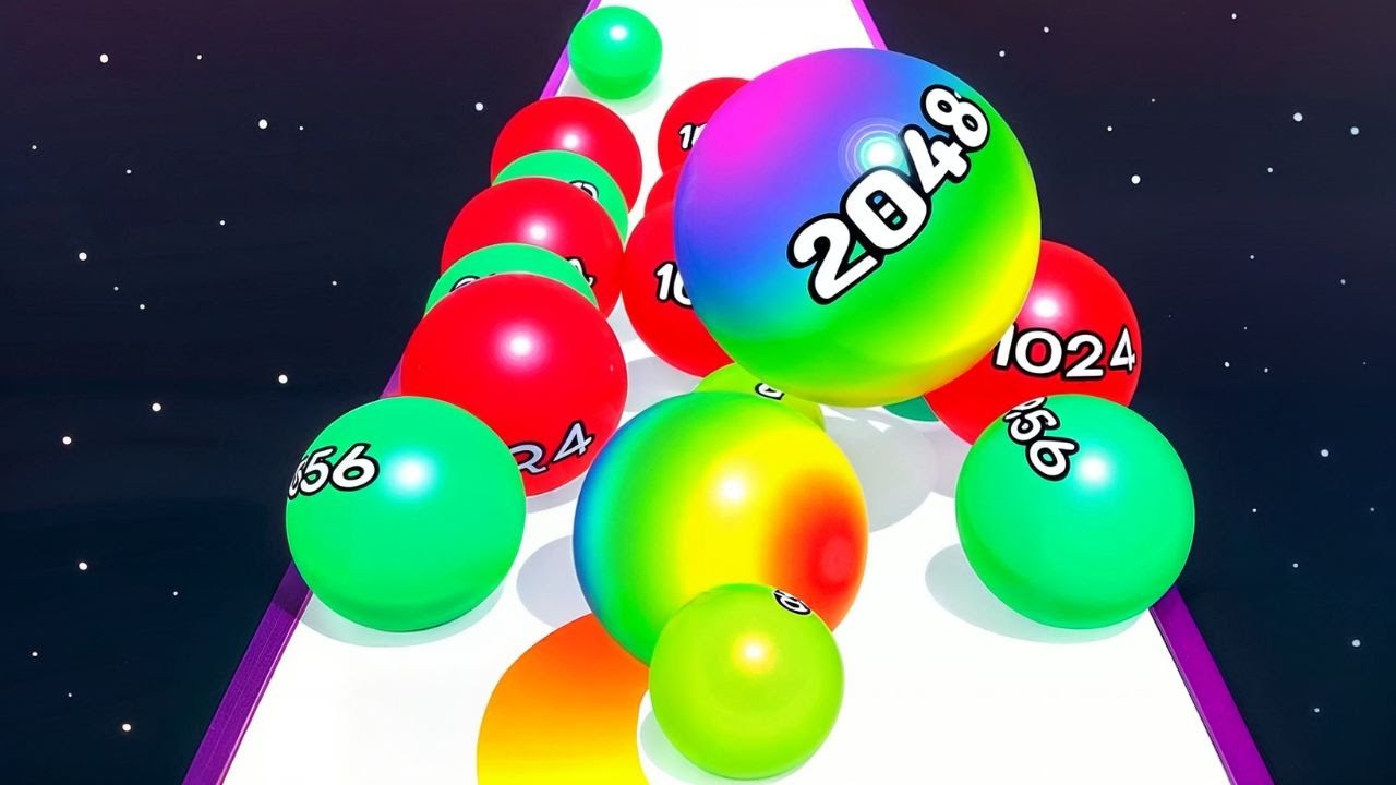 Ball Run 2048: Ball Games 3D ! All Levels Gameplay (893-897) android ...