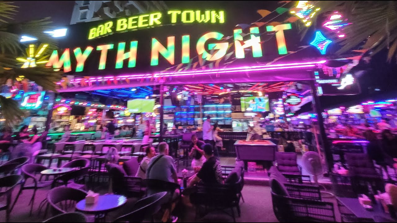 Night Walk Myth Night Bar Beer Town, Pattaya, Thailand - YouTube