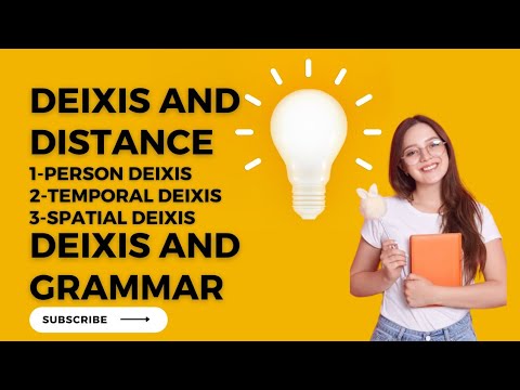 Deixis and distance|person Deixis, Spatial Deixis, temporal deixis ...