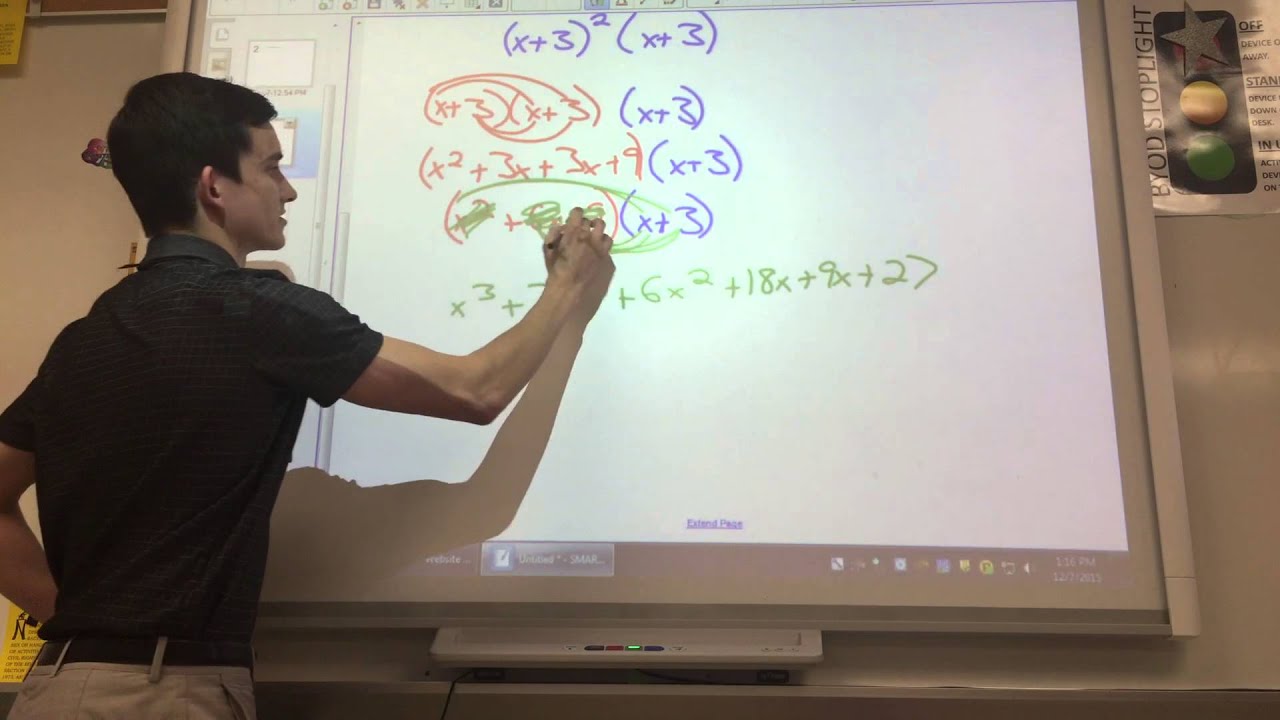 Multiplying Cubed Binomials - YouTube