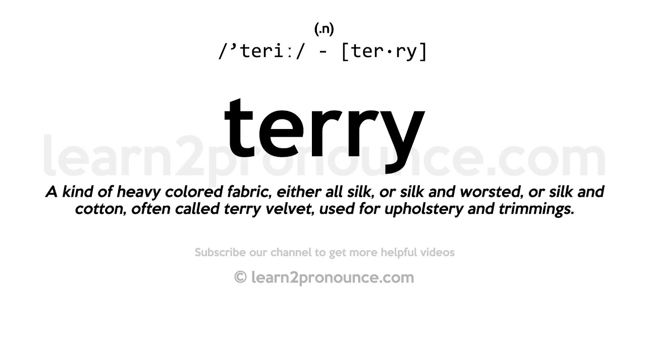 Pronunciation of Terry | Definition of Terry - YouTube