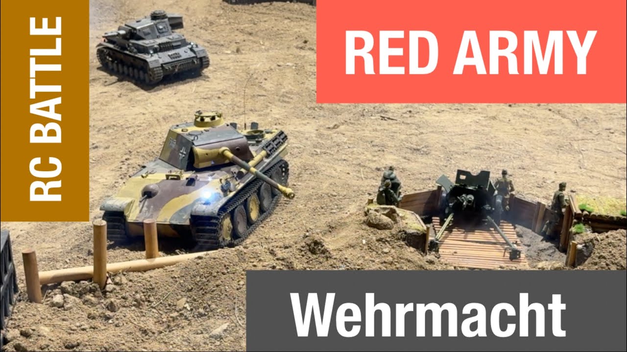 RC Tank WW2 Battle Reconstruction Wehrmacht Red Army EXHIBITION - YouTube