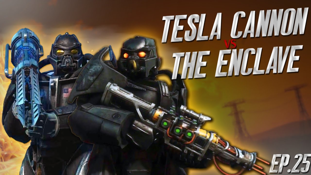 Fallout 4 EP. 25 Tesla Cannon VS The Enclave - YouTube