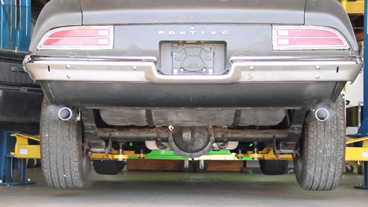 1972 Pontiac Firebird Trans Am Exhaust - YouTube