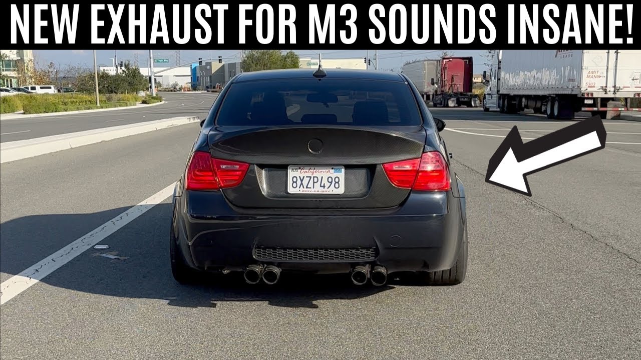 NEW X-PIPE MADE THE M3 SOUND INSANE! Dual X-Pipe Install On 2011 BMW M3 ...