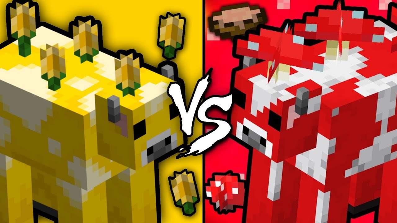 Moobloom vs Mooshroom - YouTube