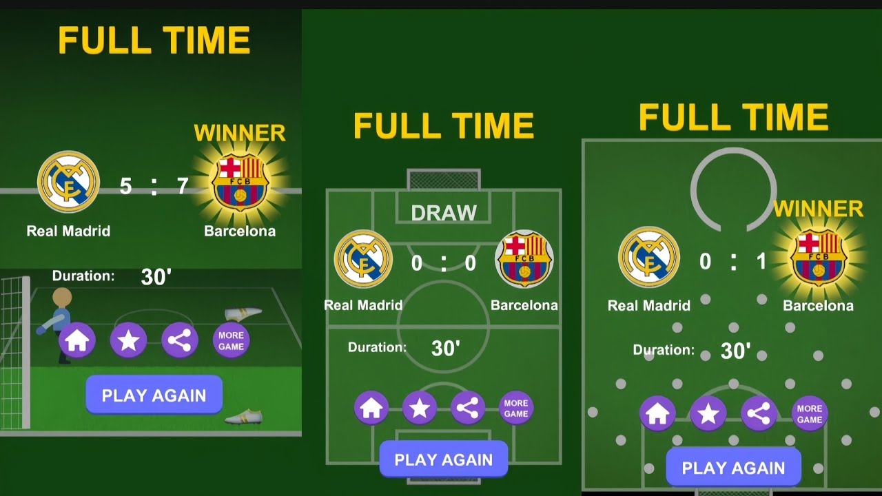The Football night 🌃🌉 with Real Madrid and Barcelona as marbles # ...