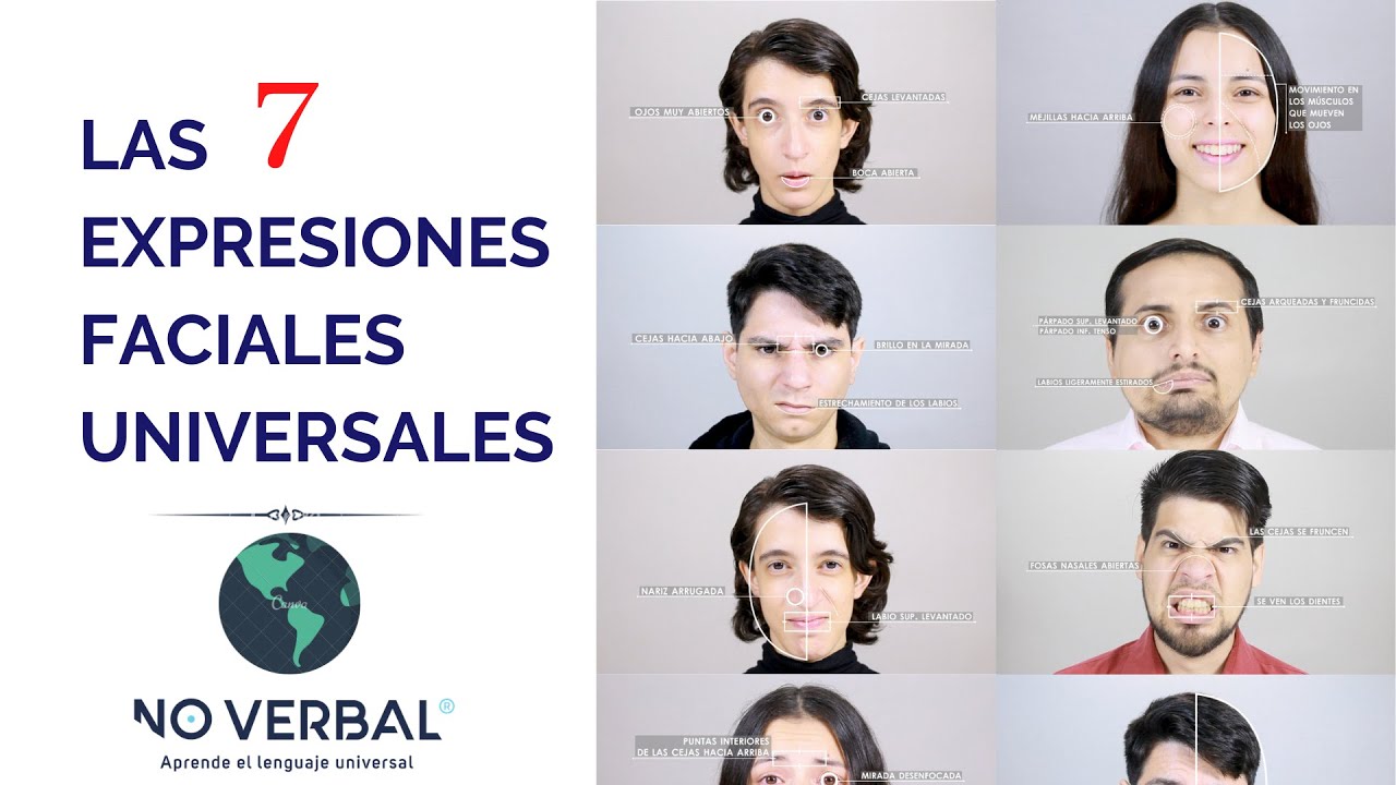 Expresión facial de las EMOCIONES 🌍 - YouTube