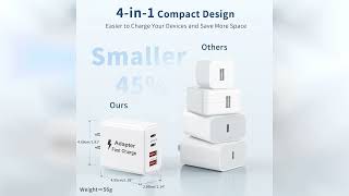 Review: USB C Charger Block 40W, 2Pack 4-Port Type C Fast Charging Blocks PD USBC Plug Adapter...