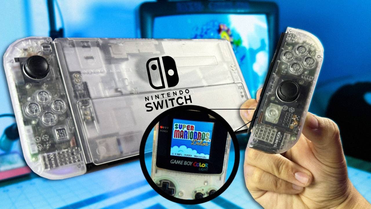 I gave my Switch OLED a Makeover!! (Transparent Shell) - YouTube