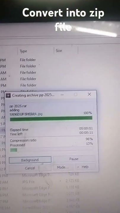 Convert into Zip, Rar file - YouTube