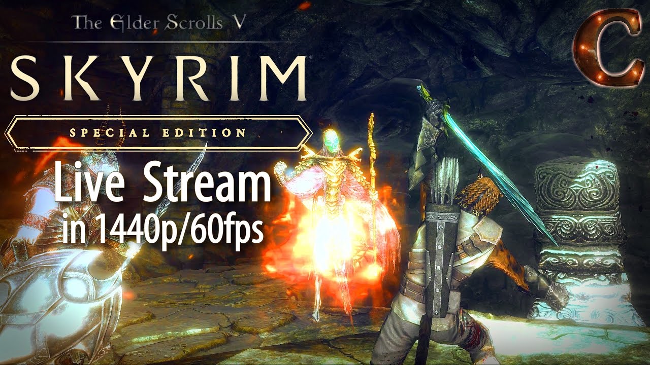 Skyrim Special Edition Live, in 1440p/60fps! Defeating Rahgot at ...