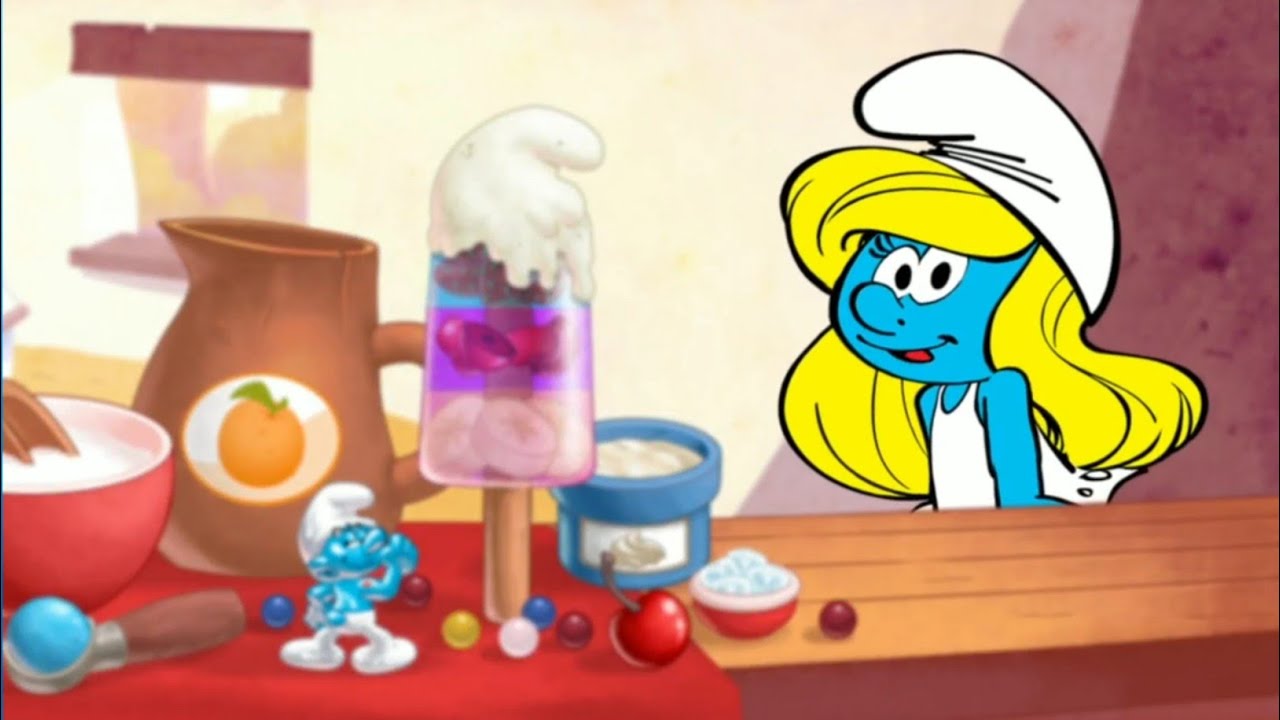 The Smurfs Bakery Making Ice-cream - YouTube