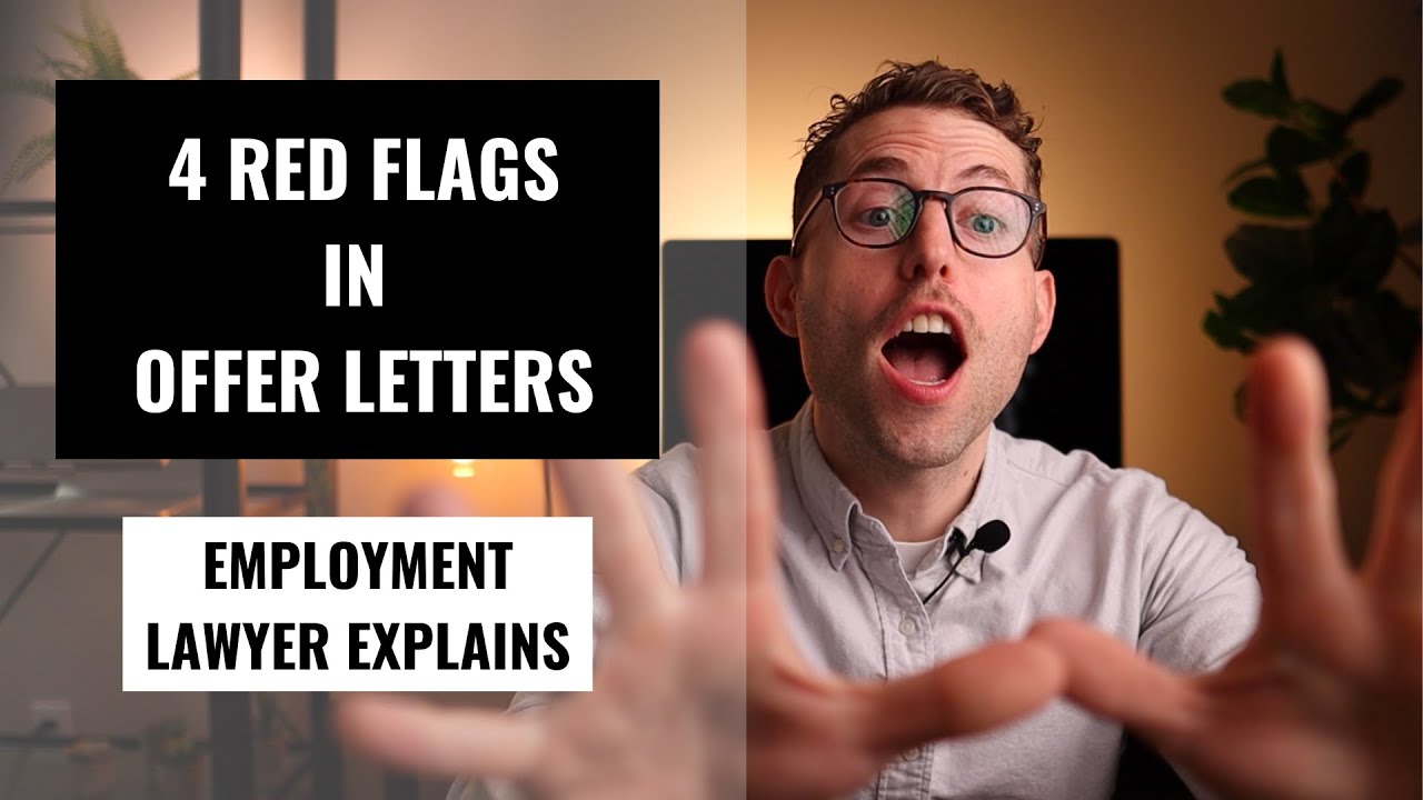 4 Red Flags In Offer Letters (Must Watch!) - YouTube