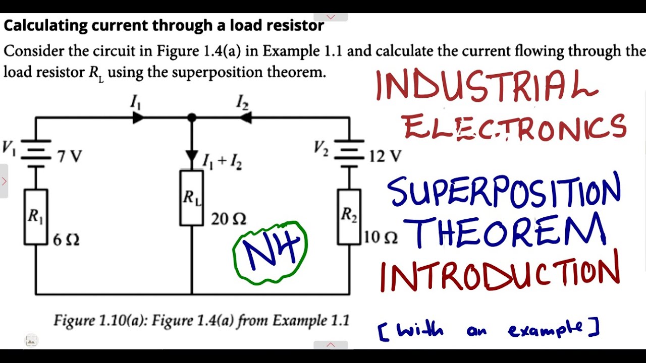Industrial Electronics N4 Superposition Introduction with Example 1 ...