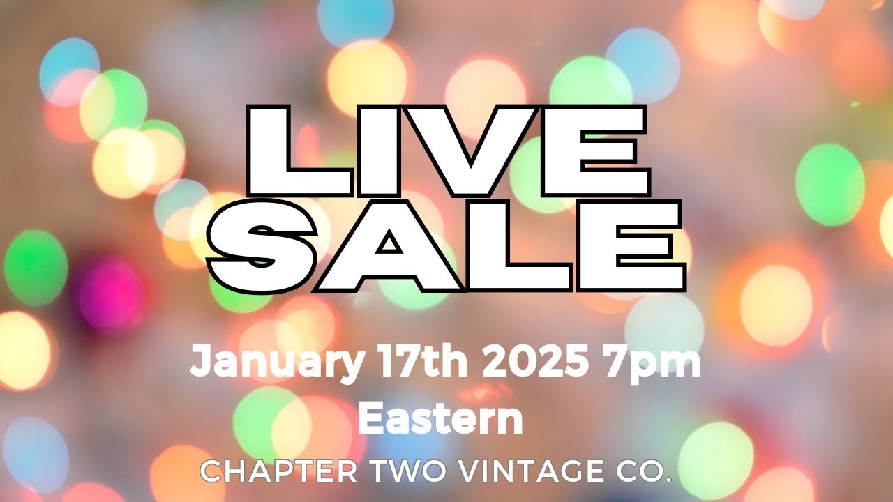Live Vintage Sale! - YouTube