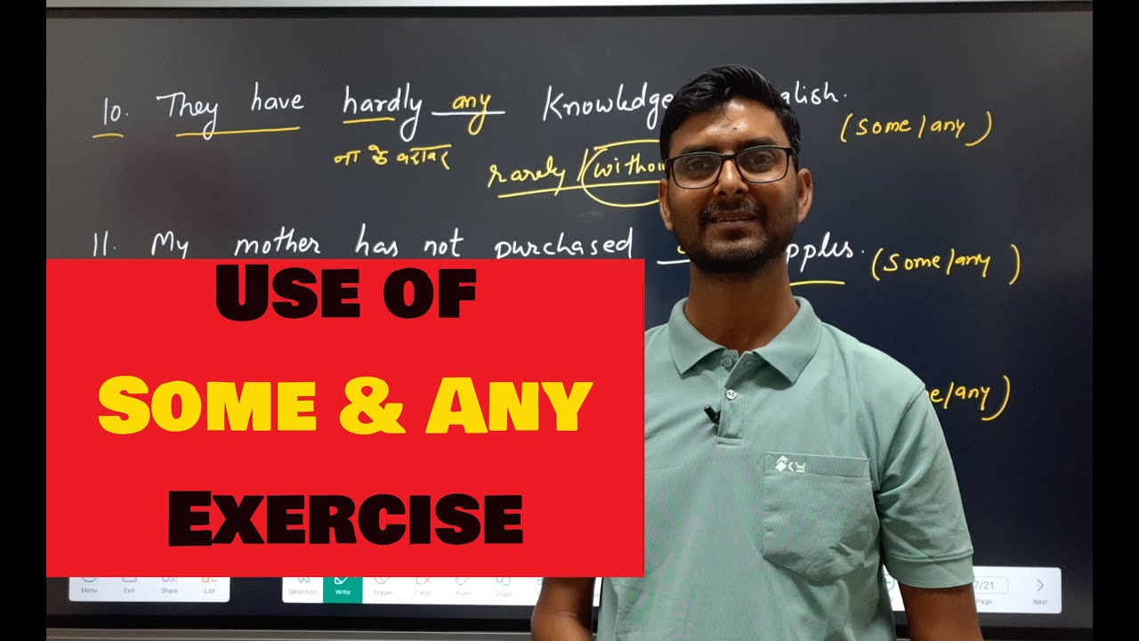 Determiners | Some and Any Exercise | Use of Some / Any - YouTube