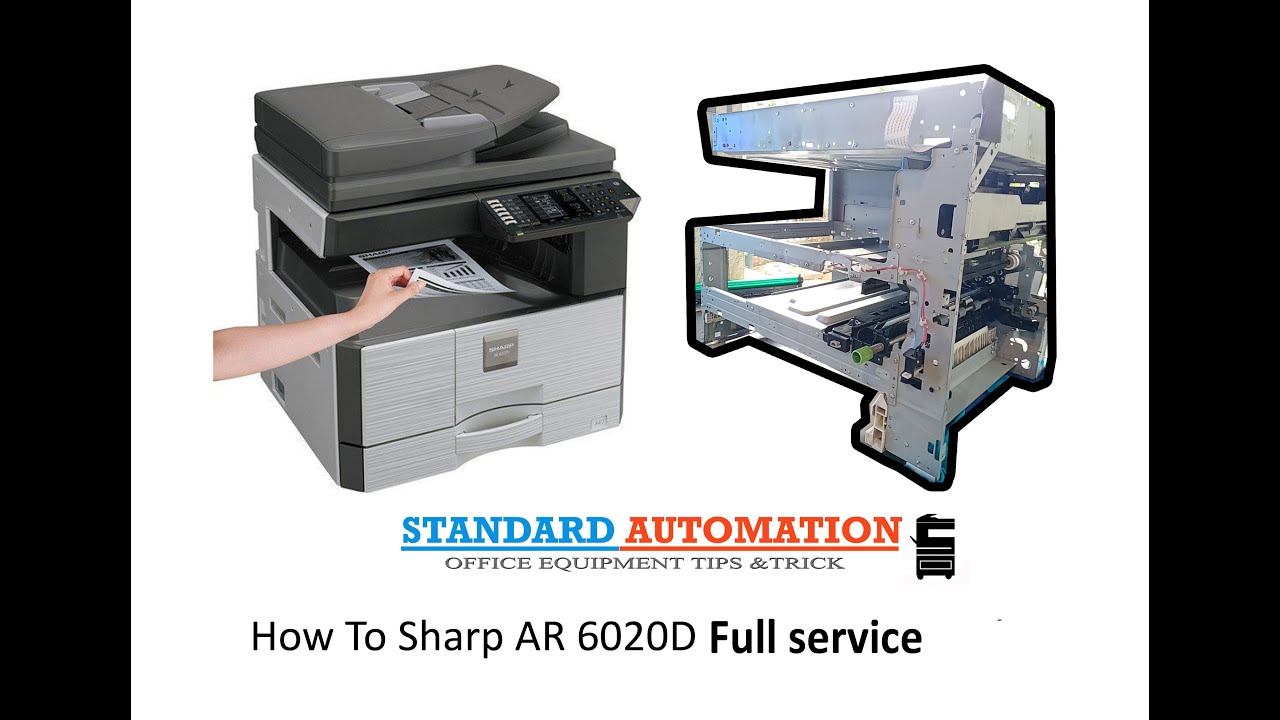 Sharp 6020D full service (Recondition) #sharp #photocopy #copier - YouTube