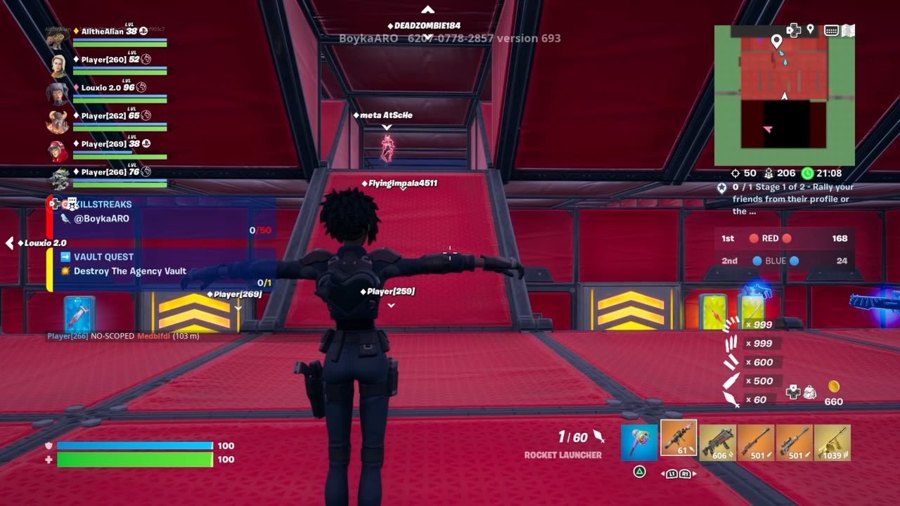 Getting XP in Red VS Blue Rumble! - YouTube