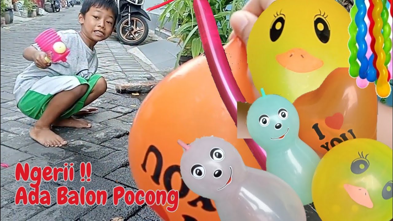 MAIN LEMPAR BALON BERMACAM BENTUK | MAS AQIL PECAHIN 😆 - YouTube
