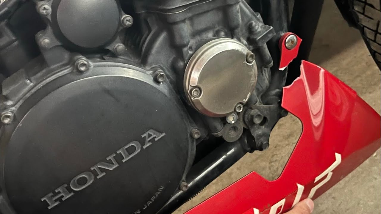 Repair of the bottom fairing for Honda CBX 750 - YouTube