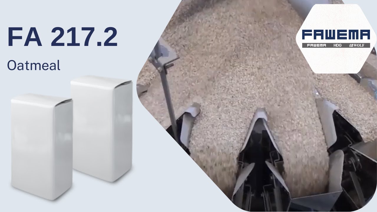 Fawema Packaging Machine FA 217.2 for oatmeal - YouTube