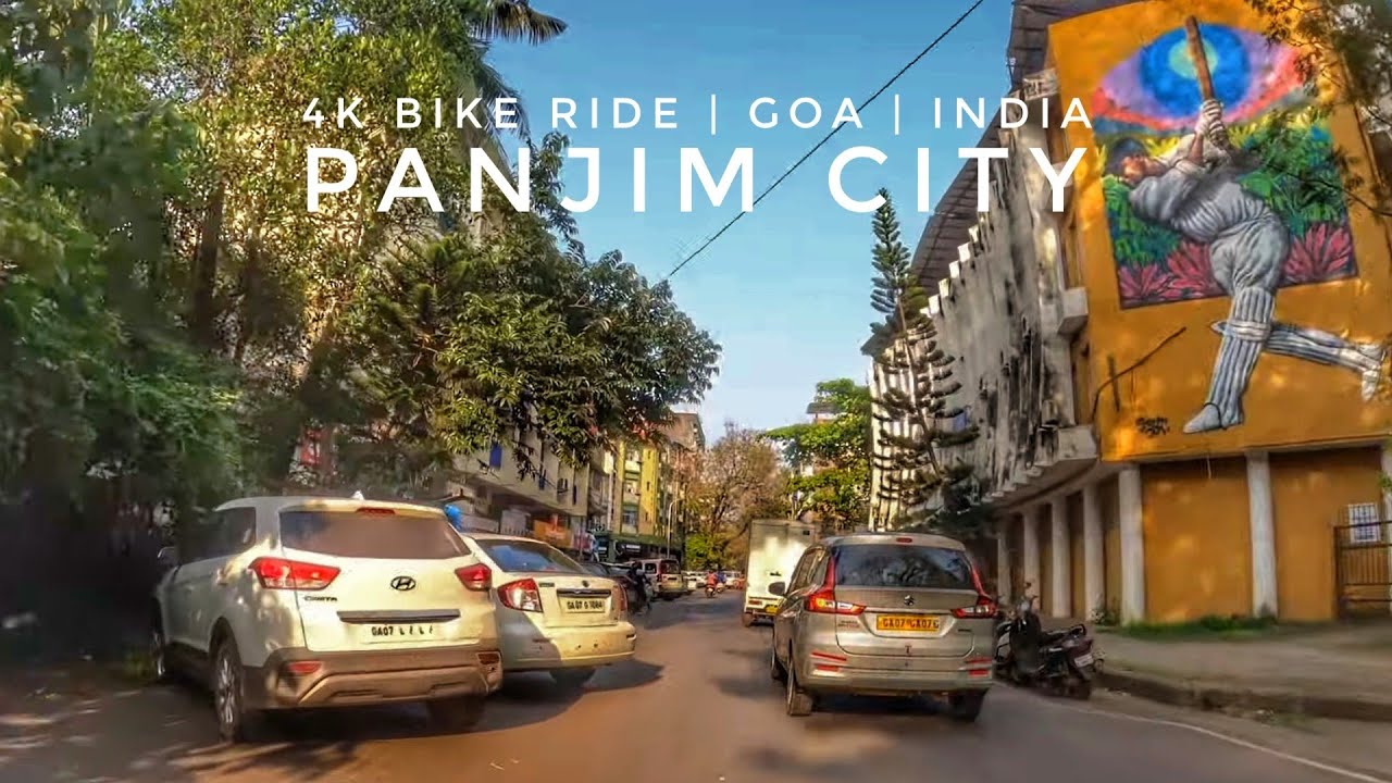 4k Bike Ride Goa | 18th June Road- Panjim Church - MG Road & More ...
