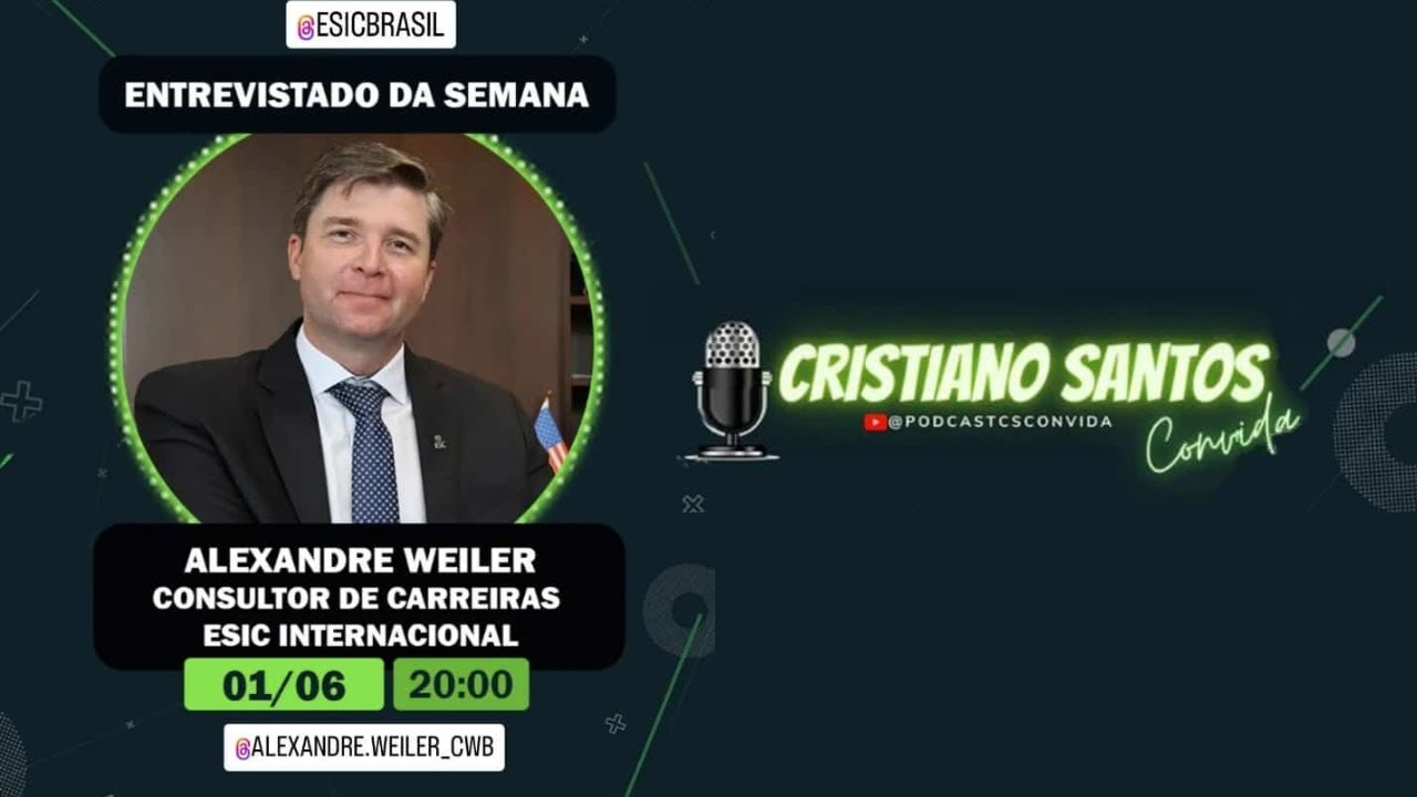 Entrevista Alexandre Weiler - Podcast Cristiano Santos Convida - 20h ...